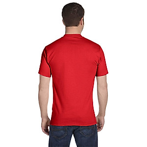 Hanes Mens 5.2 oz. ComfortSoft Cotton T-Shirt (5280) Athletic red l