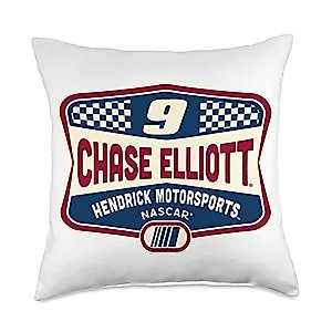 OURAY SPORTSWEAR NASCAR-Chase Elliott Shield Throw Pillow, 18x18, Multicolor