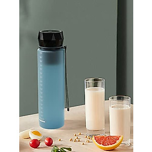 Portable Blender 32oz Large Capacity, MERICARGO Mini Blender for Shakes and Smoothies, Personal Blender with Rechargeable USB, Fresh Juice Blender with BPA Free Tritan Water Bottle, Blue