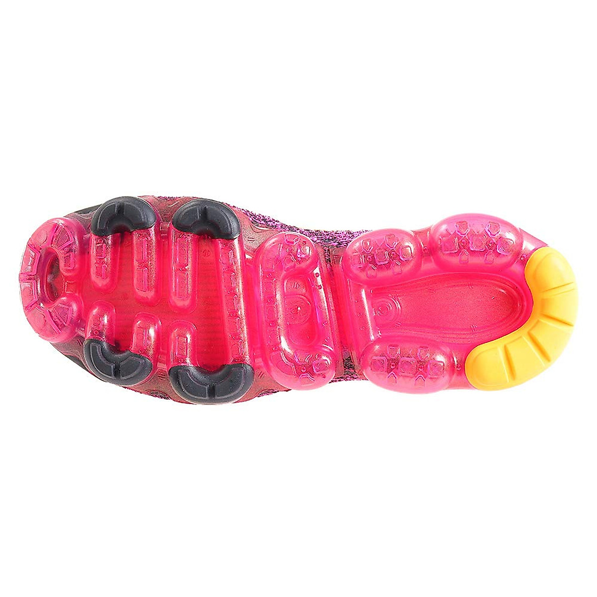 Nike Womens Air Vapormax Flyknit 3 Womens Aj6910-600 Size 6, Laser Fuchsia/Laser Orange-black