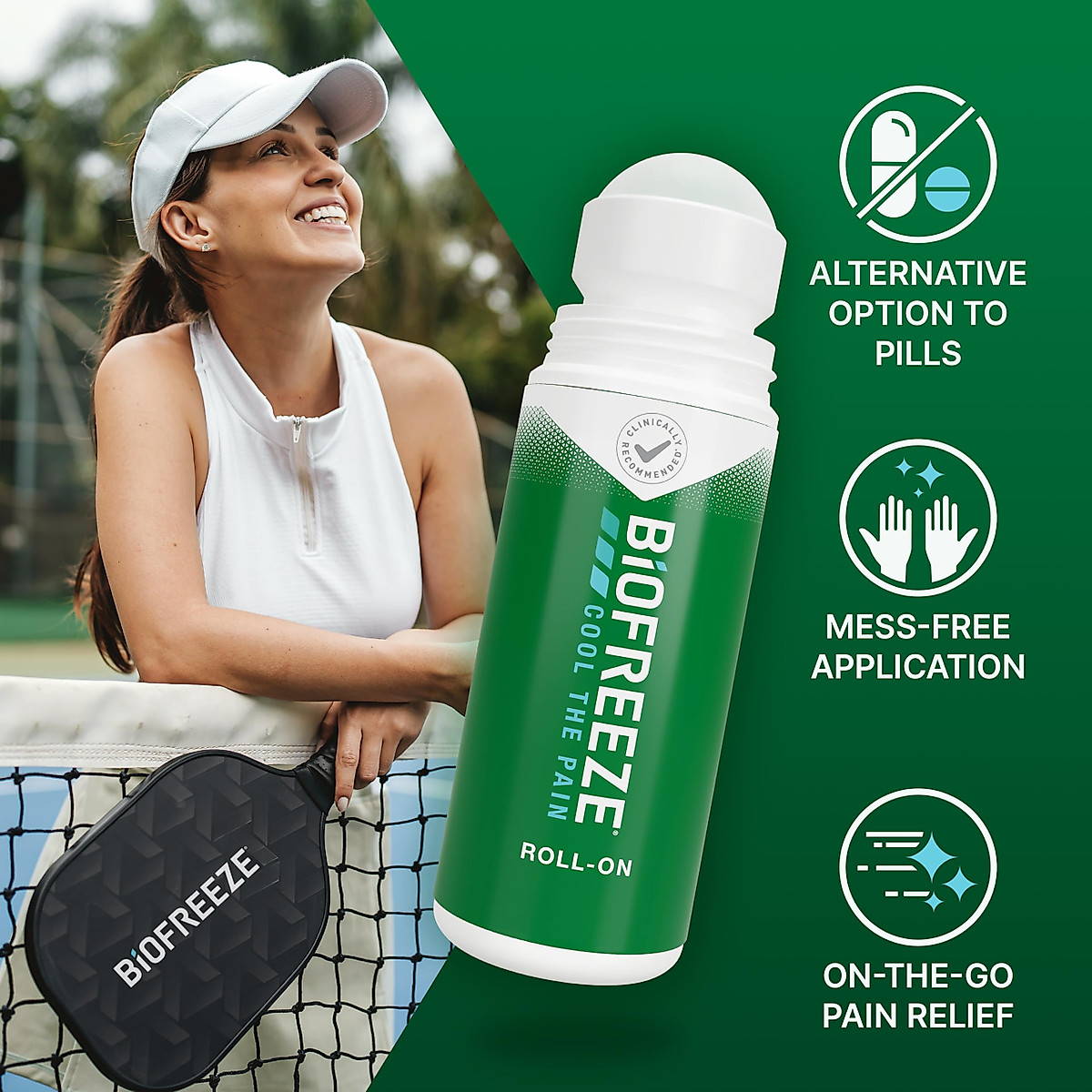Biofreeze Pain Relief Gel, Arthritis Pain Reliver, Knee & Lower Back Pain Relief, Sore Muscle Relief, Neck Pain Relief, Pharmacist Recommended, FSA Eligible, 3 FL OZ Biofreeze Menthol Gel