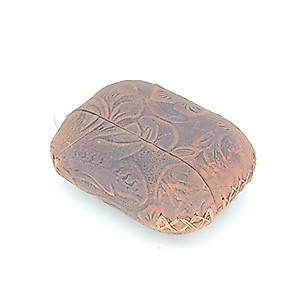 JJNUSA Genuine Leather Distressed Leather for Apple AirPods 3 Wireless Charging Case Leather Protective Case Cover Earbud Case Brown 01