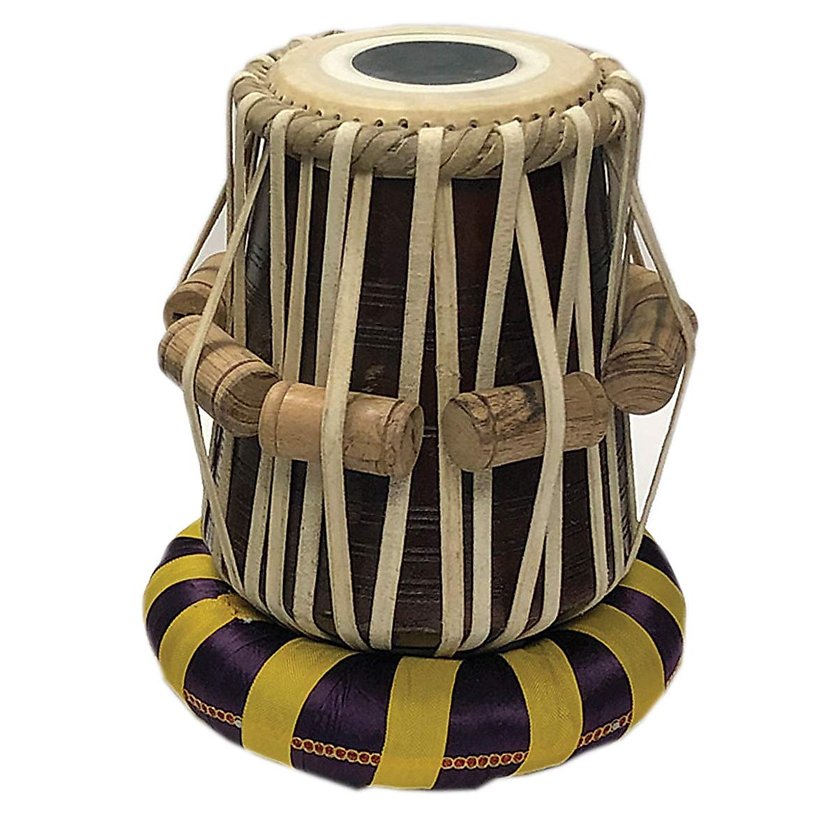 Satnam Steel Bayan Hand Crafted Steel Tabla Drum Set for Student and Beginners with Tabla Set Gig Bag | Tabla Set Hammer | Tabla Set - Music Book | Tabla Cushions & Cover - Made in India