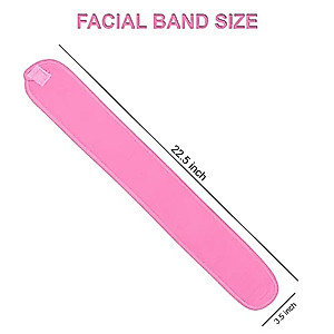 Spa Facial Headband 2Pcs Makeup Headbands Hair Wrap with Adjustable Tape Headband for Beauty Sports Yoga Headbands Washing Face Mask Face Wash Headbands Wrap Long Hairs Headbands