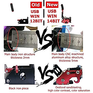 OSIAS 64Bit PC USB SIM Handbrake Non-Contact Plus Hall Sensor?Linear E Brake for Racing Games T500 T300 G25/G27/G29 ?FANATECOSW Dirt Rally?G920?DiRT R