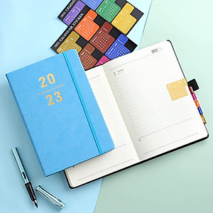 Zerodeko 2023 Calendar Notebook 365 Day Journal Notepad Schedule Book Daily Weekly Appointment Book Time Management Manual Planner