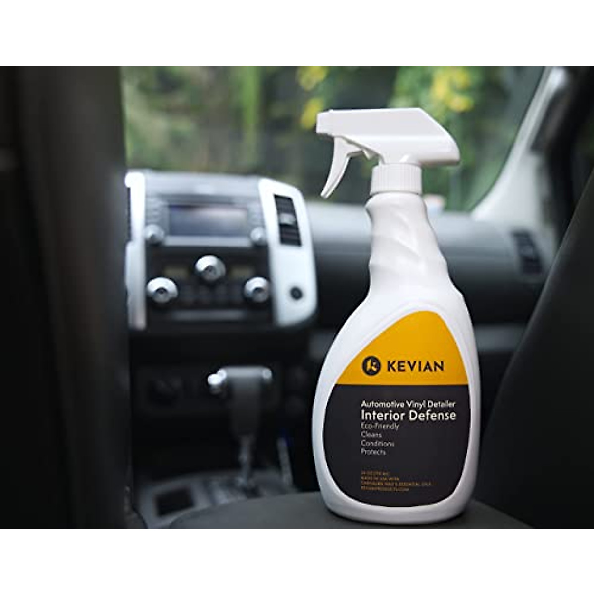 KevianClean Interior Defense Car Vinyl Protectant Dashboard Cleaner for Auto, RV, Boat, Marine, Aircraft - Best Treatment for Bonded, PU & Faux Leather Furniture - Matte Finish 24 oz
