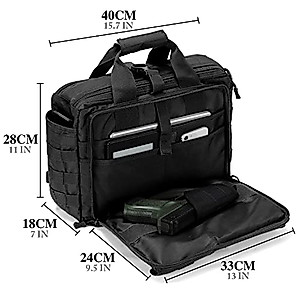 Stypos Tactical Messenger Bag, 15.6 Inch Tactical Briefcase for Man Military Laptop Bag Messenger Shoulder Bag, Includes a Flag