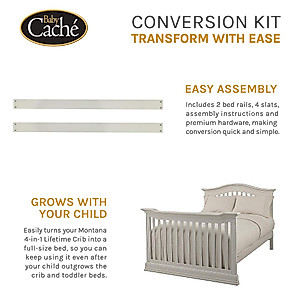 Baby Cache Montana Collection Crib Conversion Kit, Espresso