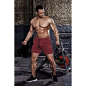 COOFANDY Men's 2 Pack Gym Workout Shorts Mesh Lightweight Bodybuilding Pants Training Running Sports Jogger with Pockets