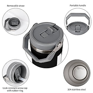 Jesus Saved My Life Crucifixion 30 OZ Insulated Tumblers with Handle And Straw Leakproof Vacuum Insulated Stainless Steel Water Bottle for Car Fishing Travel