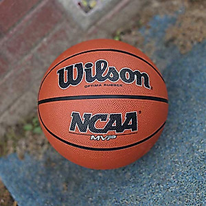 Wilson NCAA MVP Outdoor Basketball - Size 7 - 29.5", Orange