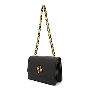 Tory Burch 73505 Black/Gold Hardware Britten Women's Small Adjustable Shoulder Bag