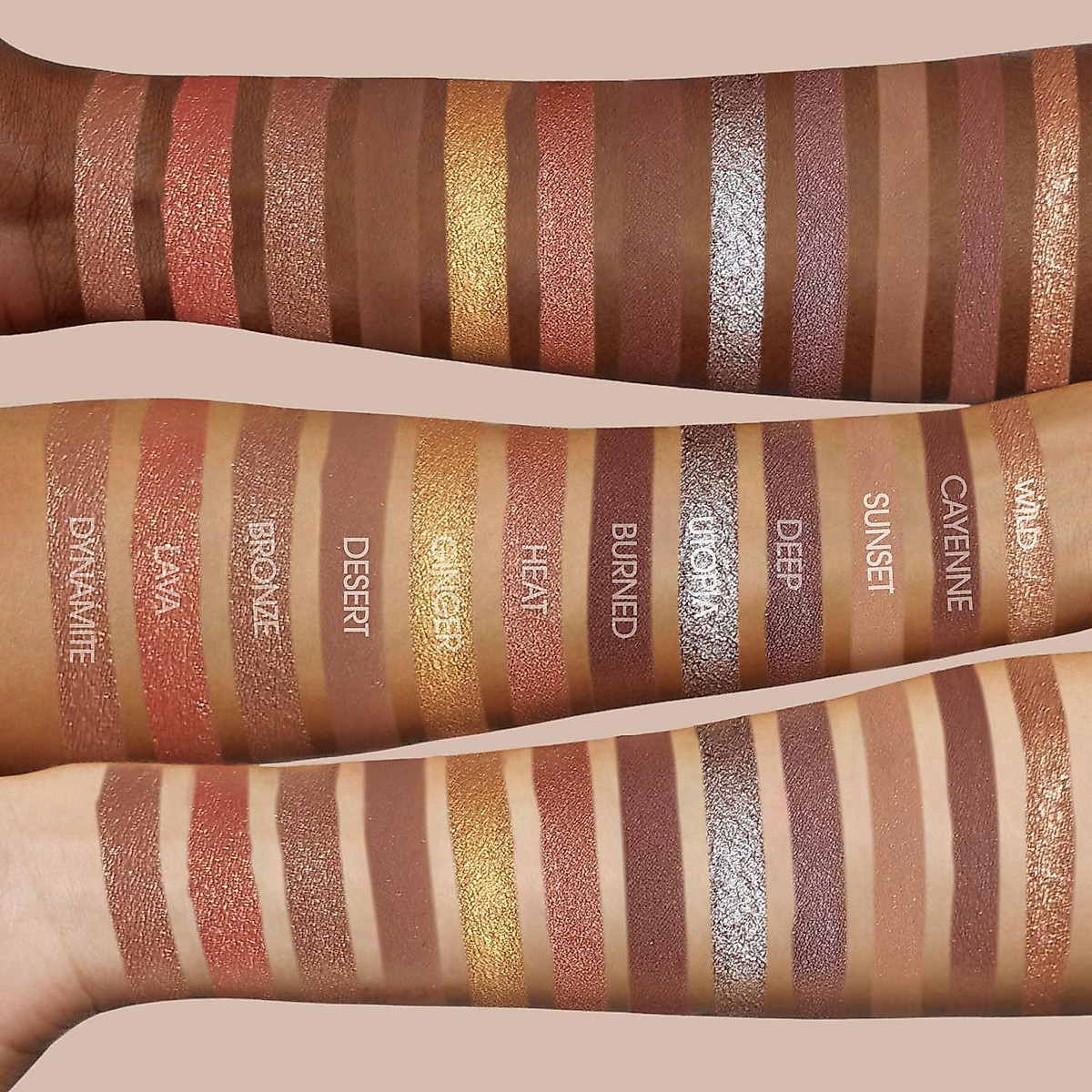 Lamora Nude Bronze Eyeshadow Palette - 12 Warm Brown Highly Pigmented Shimmer & Matte Shades - Travel Size Makeup Palette with Mirror