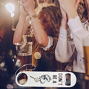 Funny Bottle Opener for Bartenders, Gift for Bartender Woman, Men, Bar Key For Friend Boyfriend Joke Holiday Gifts, Bottle Opener Party Favors Decorations Lk01