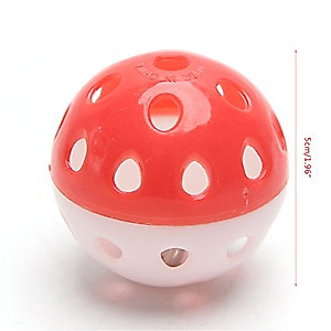 yuanhaourty Pet Parrot Toy Bird Hollow Bell Jingle Balls for Parakeet Cockatiel Chew Fun Cage Toys