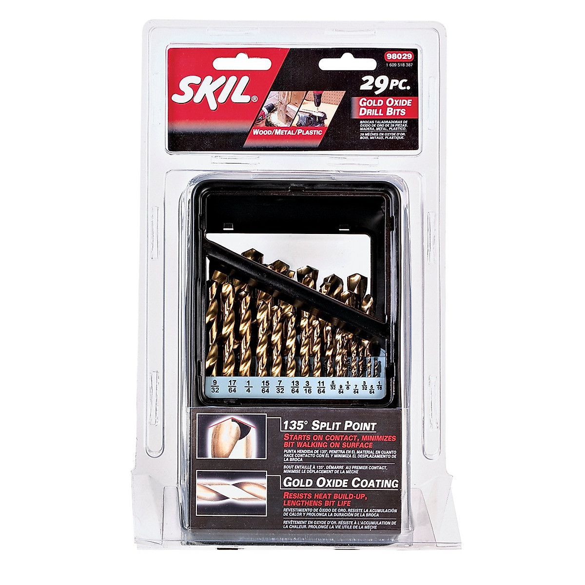 Skil 98029 Gold Oxide Drill Bit Set, 29 Piece