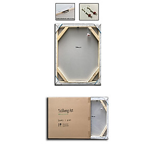 YaSheng Art -Modern Abstract Painting 3D Red Flowers Oil Painting On Canvas Tree Paintings Home Interior Decor Wall Art for living room Bedroom Ready to hang 24x24inch