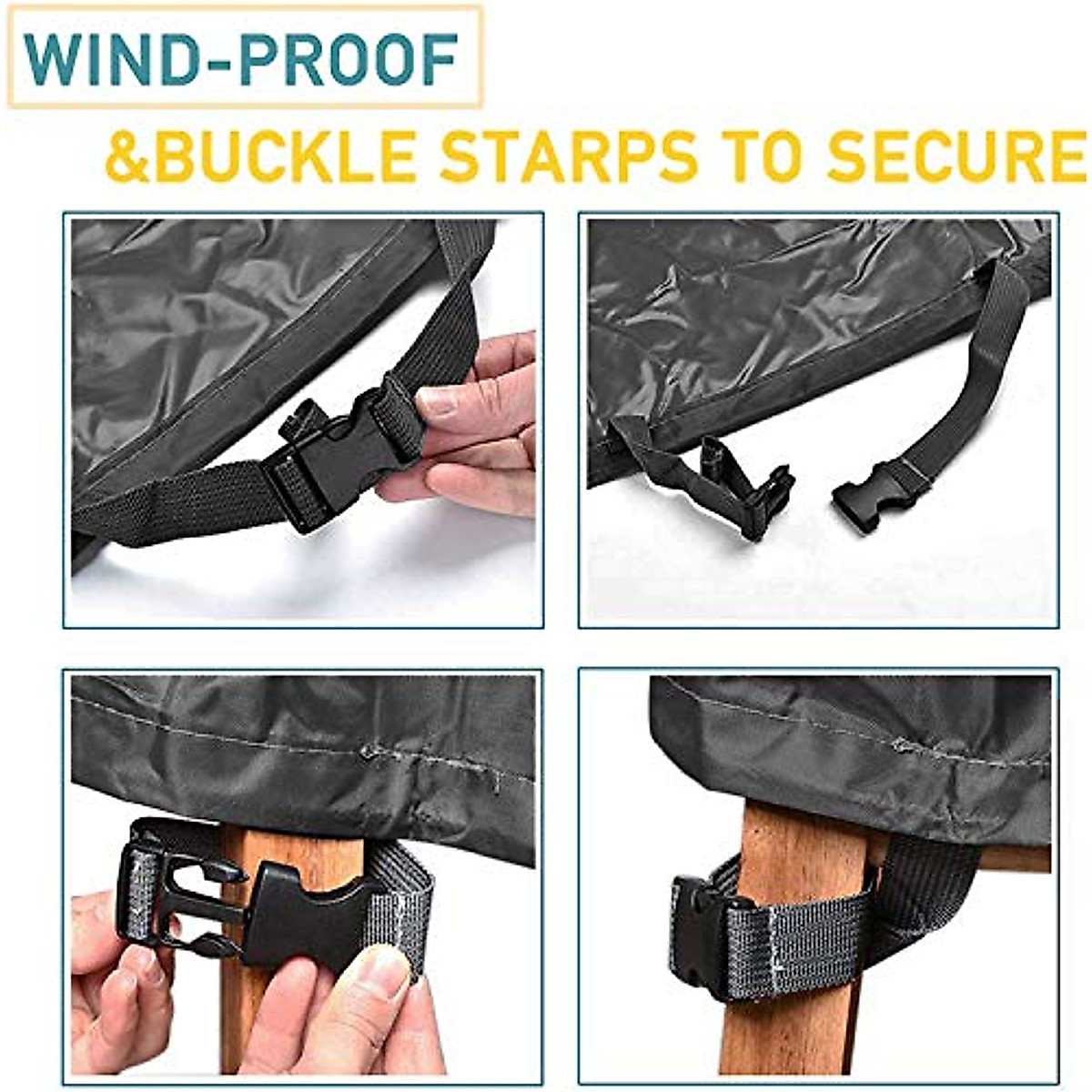 Patio Furniture Covers Sectional Waterproof Outdoor Furniture Set Covers Large Waterproof Heavy Duty 126" L x 64" W x 29" H