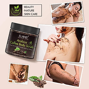 Natural Coffee Scrub with Organic Coffee Exfoliating Body Scrub, Best Acne, Anti Cellulite and Stretch Mark treatment, Spider Vein Therapy for Varicose Veins & Eczema