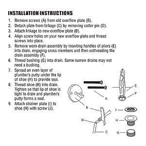 Trip Lever Tub Trim Kit Set With Two Hole Trip Lever Overflow Face Plate, Grid Tub Drain Kit, Bathtub Drain Assembly Stopper Kit, Overflow and Matching Screws(Chrome Plated)