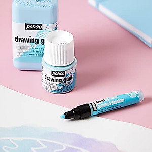 Pebeo MAGIC! Drawing Gum Marker for Kids, Masking Fluid, 4 mm