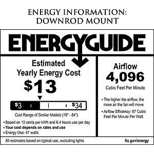 Monte Carlo 5CSM60RB Colony Super Max Dual Mount 60'' Outdoor Ceiling Fan with Pull Chain, 5 Blades, Roman Bronze