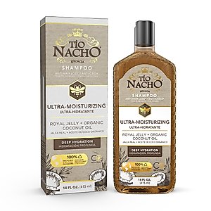Tio Nacho Ultra Hydration Shampoo with Coconut Oil & Royal Jelly, Hydrating & Nourishing for Dry, Damaged Hair, Fights Frizz & Protects from Breakage, 14 Fluid Ounces