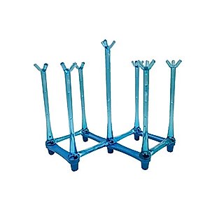 Retractable Cup Drying Rack, Drinking Glass and Sports Bottle Drainer Stand, Plastic Bag Dryer and Mug Tree for Kitchen Countertop
