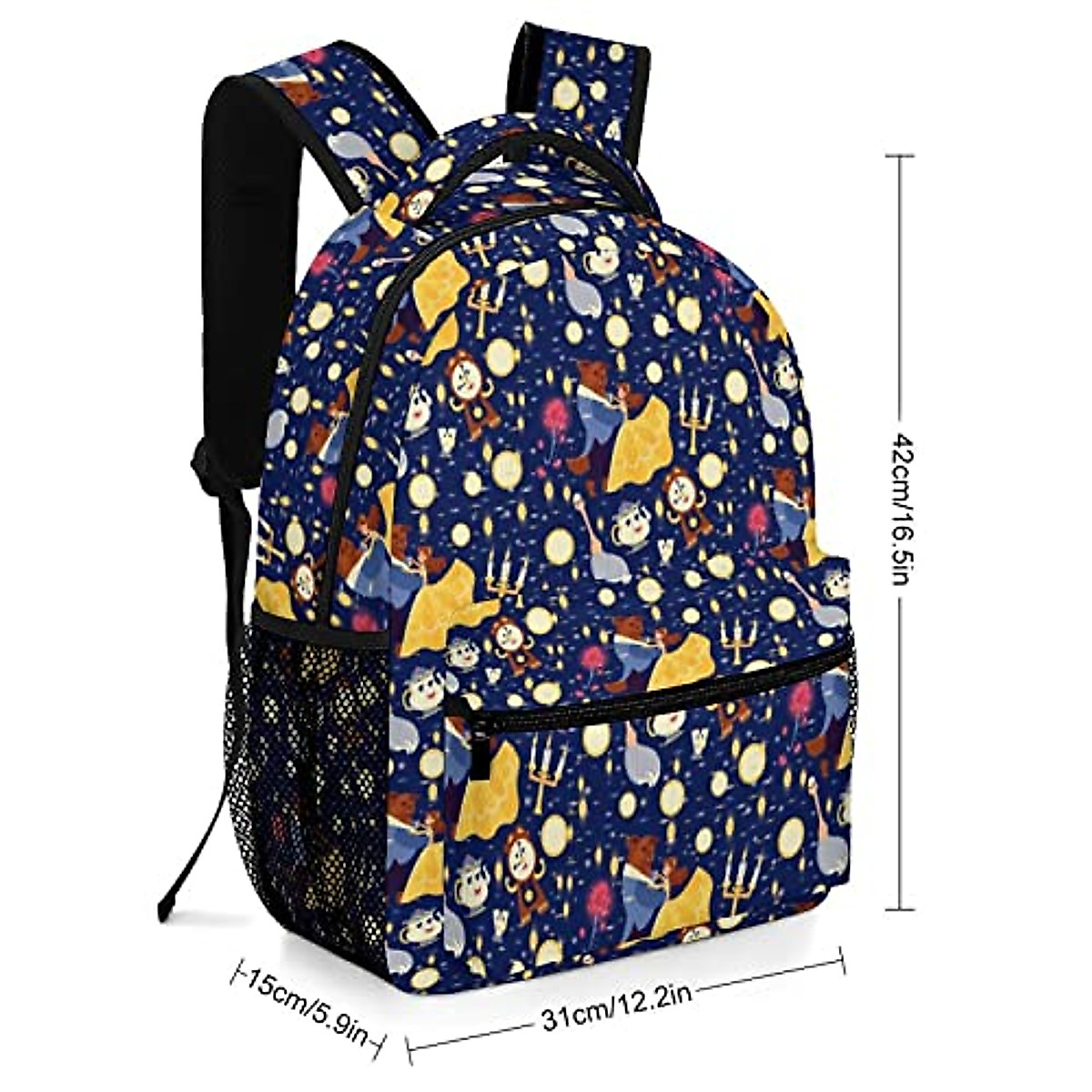 AllAnime Beauty Backpack Beast for Girls Boys Women Men School Work Gifts