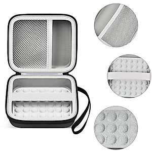 Hard Case Compatible with NETGEAR Nighthawk M6 Pro MR6500/ M6/ M5 / M1 MR1100 5G LTE WiFi Mobile Hotspot, Travel Router Storage Bag with Mesh Pocket for Charger and Other Accessories(Box Only)-Black