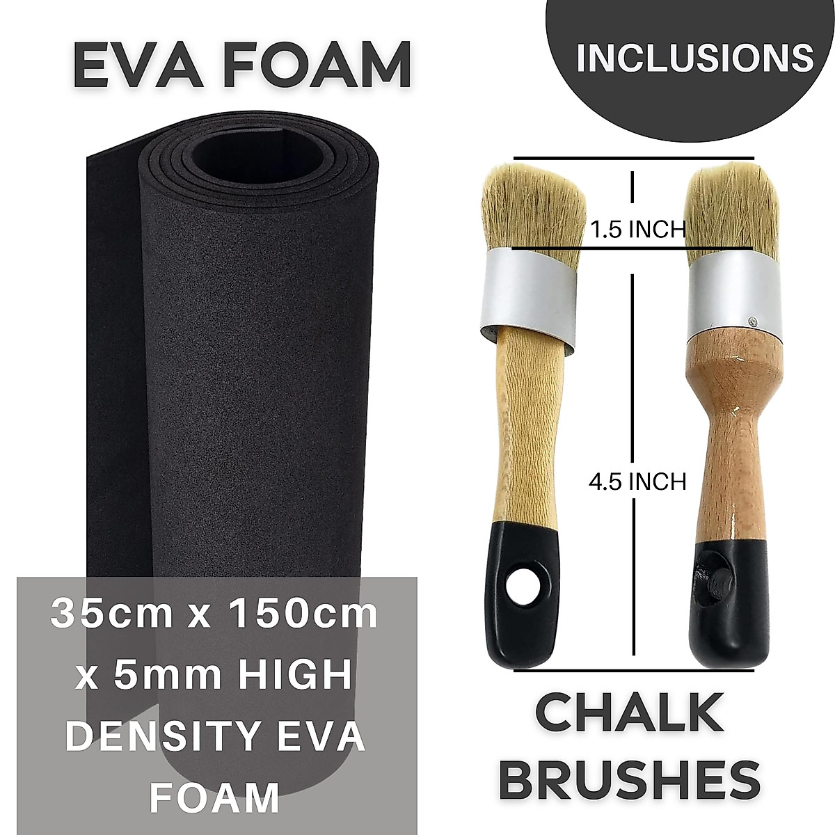 EVA Foam and Amaco Rub 'n Buff Wax Metallic Finish - Pixiss High Density Foam Roll (35cm x 150cm x 5mm eva Foam), Rub and Buff (Grecian Gold, Antique Gold, Gold Leaf) - Wax Paint and Foam for Cosplay