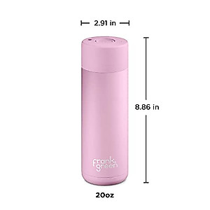 Frank Green Mint Gelato Ceramic Lined Reusable Bottle with Push Bttn Lid, 1 EA