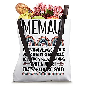 Memaw Grandmother Appreciation Memaw Grandma Rainbow Tote Bag