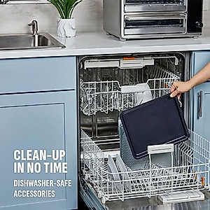 PowerXL SmartSynx Dual Door Oven, 8 Quick-Touch Cooking Presets including Air Fry, Toast, Bake, Broil, Reheat and More, Cook 2 Different Foods at the Same Time, Large Capacity & Adjustable Temperature