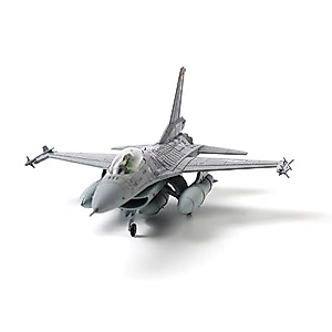 NUOTIE 1/100 F-16C Fighting Falcon Fighter Model Metal DieCast Aircraft Jet Kit Fighter Plane Model Military Airplane for Collection and Gift