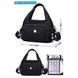 Collsants Crossbody Bag for Women Tote Shoulder Handbag Everyday Purse Lightweight Nylon Water Resistant