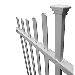 Zippity Outdoor Products ZP19018 (2 Panel) Vinyl Picket Kit, Manchester Fence, White
