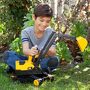CAT Construction Toys, Steel Construction Excavator - Heavy-Duty & Durable - Ergonomic Handles 3+ Years - Perfect for Kids, Dig & Haul Dirt All Day Long