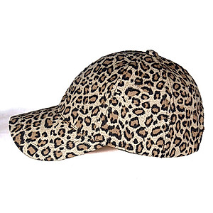 XRDSS Fashion Leopard Print Baseball Cap Cotton Embroidered Cap with Leather Bill#3