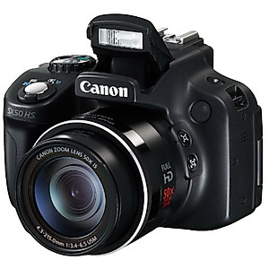 Canon PowerShot SX50 HS 12MP Digital Camera with 2.8-Inch LCD (Black) - International Version (No Warranty)