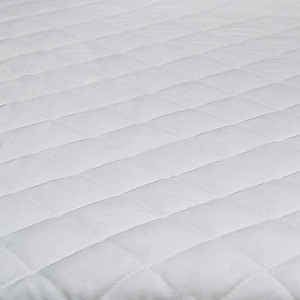 Beautyrest Kids Fitted Crib Mattress Pad | Waterproof | 52” x 28” | Machine Washable, White