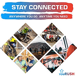 youRUSH Ham Radio Kit Baofeng UV-5R 8W ham radio handheld 3800mAh & 2800mAh BL-5 Extended Batteries & Foldable Antenna 18.7”, Speaker Mic, USB Charger, USB Baofeng programming cable Baofeng BF-F8hp