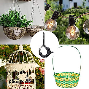Q-Hanger 20 PCS,Q-Hanger Hooks Outdoor,Outdoor Hooks for Outdoor String Lights,Easy Release Outdoor Wire & Christmas Light Hanger