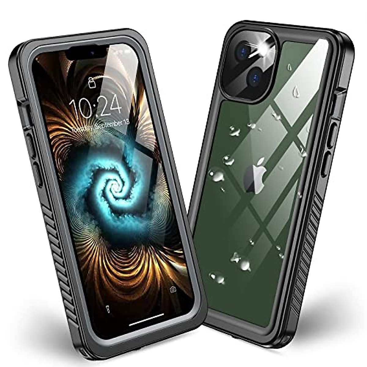 Nineasy Compatible with iPhone 13 Case Waterproof, 360° Full Body Protection Built-in Screen Protector Heavy Duty Cover IP68 Underwater Shockproof Daily-Use Phone Case for iPhone 13 6.1” 5G 2021