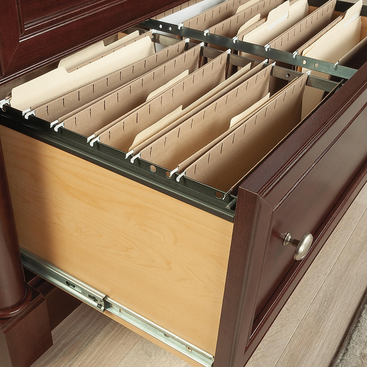 Sauder Palladia Lateral File, Select Cherry finish