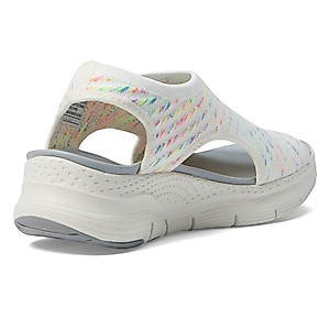 Skechers Women's Arch FIT-Catchy Wave, White Multi, 7