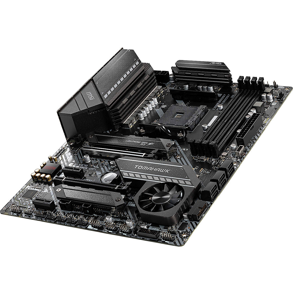 MSI MAG X570 TOMAHAWK WIFI Motherboard (AMD AM4, DDR4, PCIe 4.0, SATA 6Gb/s, M.2, USB 3.2 Gen 2, AC Wi-Fi 6, HDMI, ATX)