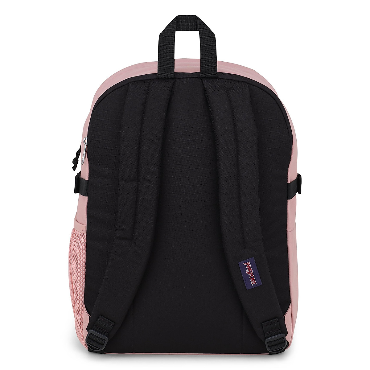 JanSport Main Campus Backpack - Travel, or Work Bag w 15-Inch Laptop Sleeve and Dual Water Bottle Pockets, Misty Rose
