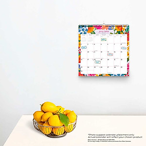 Bonnie Marcus | 2024 12 x 12 Inch 18 Months Monthly Square Wire-O Calendar | Sticker Sheet | July 2023 - December 2024 | Plato | Fashion Designer Stationery